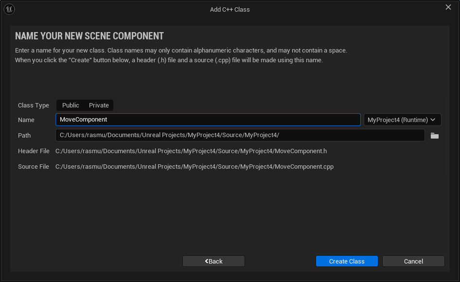 Delprodukt: Spiludvikling, Basic Movement Script – Rasmus Olsen